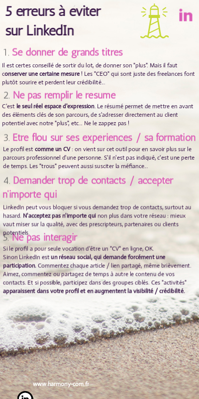5 erreurs Linkedin | Genially