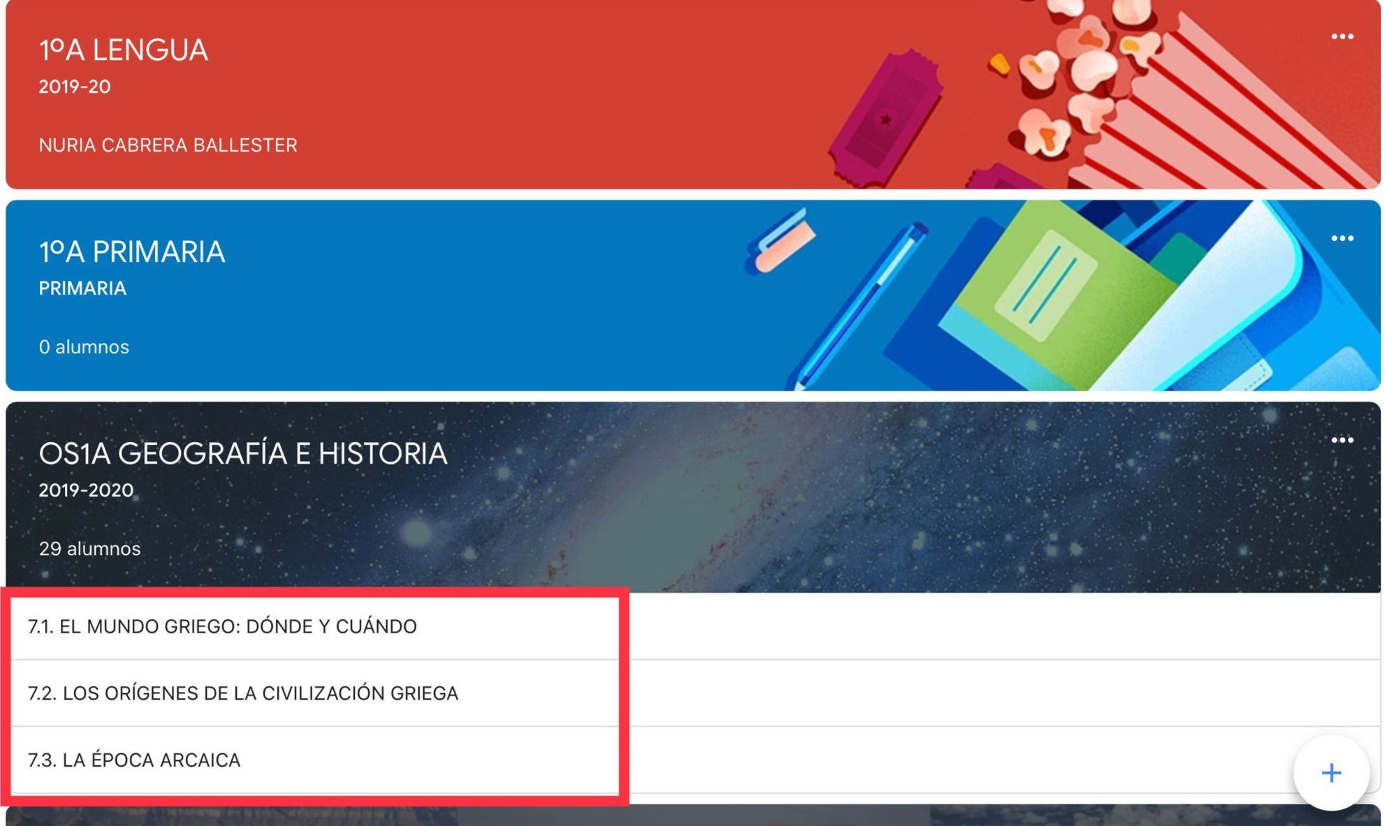 VER LOS TRABAJOS DE UNA CLASE | Genially