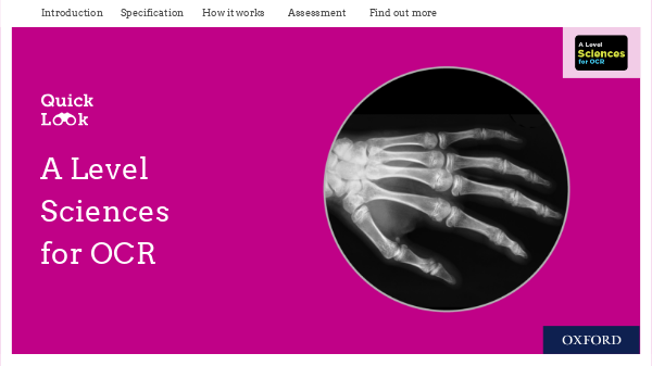 Quick Look: A Level Science for OCR | Genially