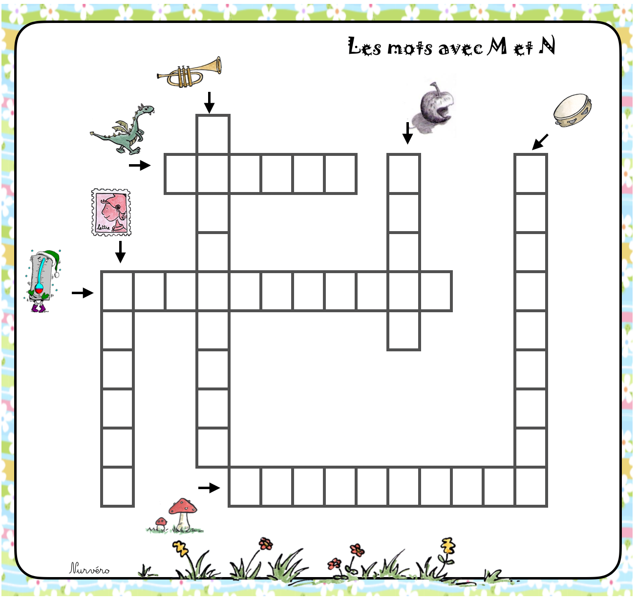 orthographe interactive : mots en M et N | Genially