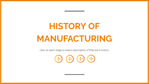 The History of Manufacturing