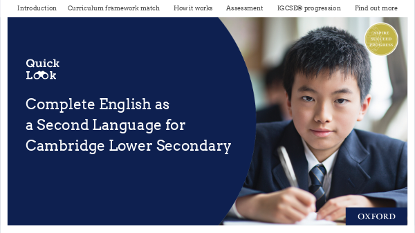 Quick Look: Complete English as a Second Language for Cambr | Genially