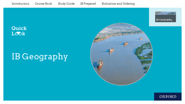 Quick Look: IB Geography