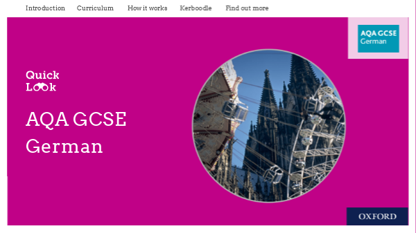 Quick Look: AQA GCSE German
