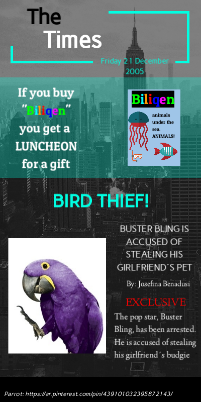 Buster Bling Newspaper | Genially