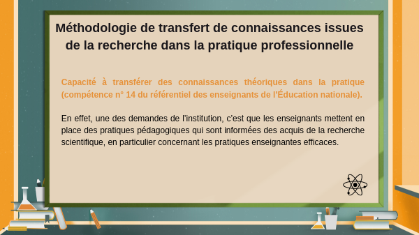 Méthodologie de transfert | Genially