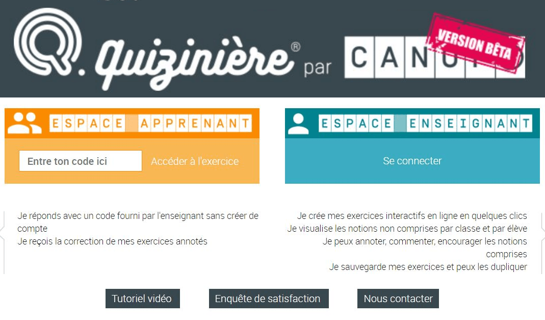INSPE TP - Quiz LaQuizinière