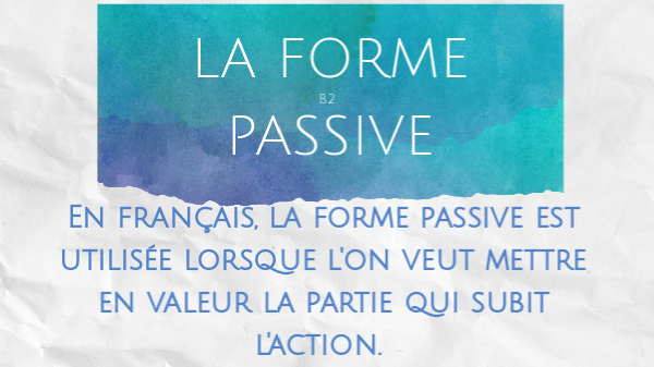 FORME PASSIVE