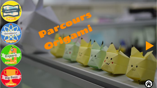 Parcours Origami | Genially