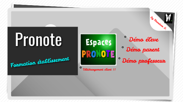 Formation PRONOTE
