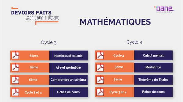 Devoirs Faits / BRNE Mathématiques | Genially
