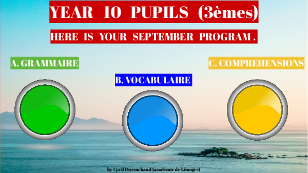 Ready for September ? | Genially