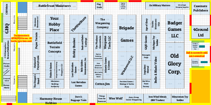 Hcon18 Exhibitor Map