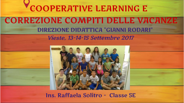 Cooperative learning e correzione compiti delle vacanze | Genially