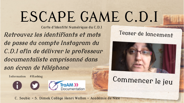 Escape Game CDI Identité numérique | Genially