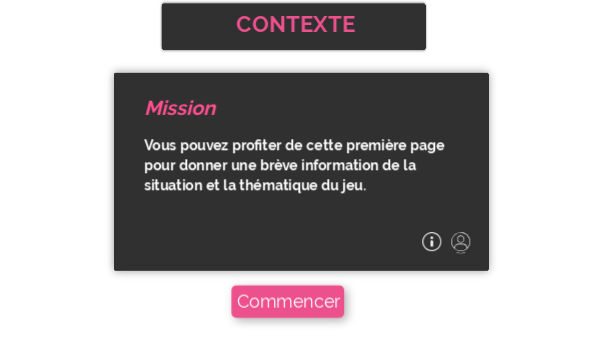 Escape game: contexte FR
