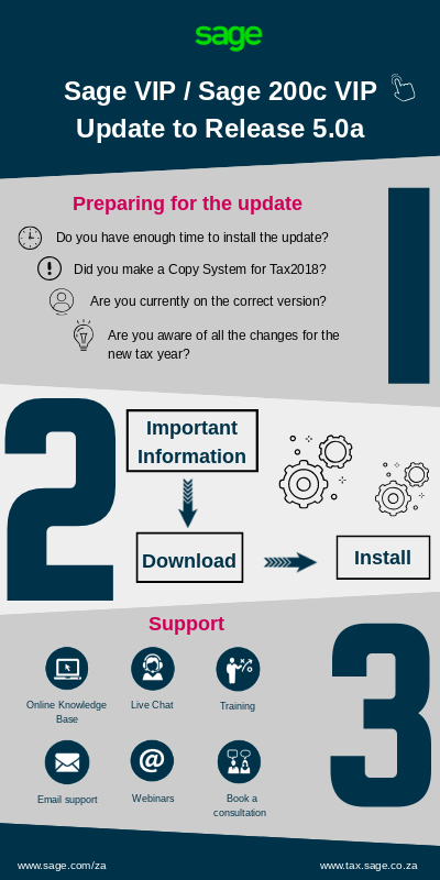 Sage VIP / Sage 200c VIP - Update to Release 5.0a