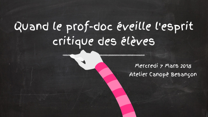 Quand le prof-doc éveille l'esprit critique des élèves | Genially
