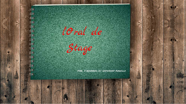 Oral de stage 3ème | Genially