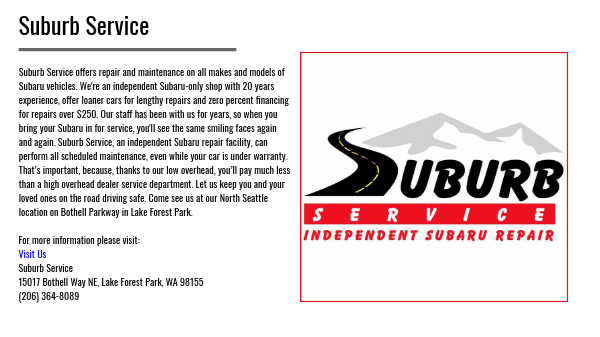 Suburb Service | Genially