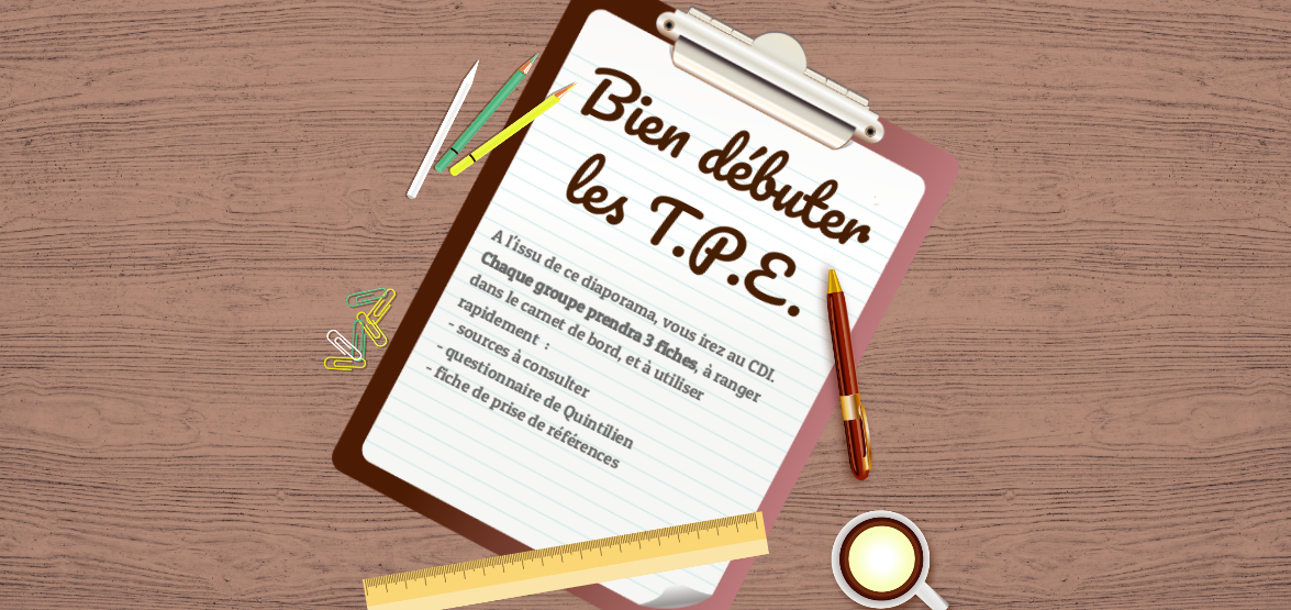 Bien débuter les TPE