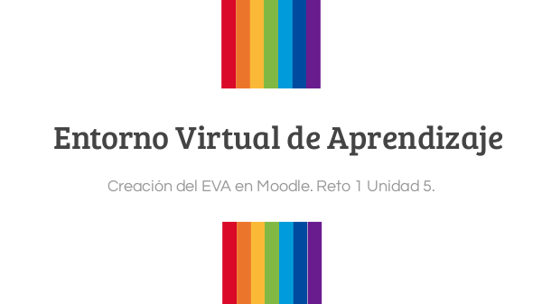 Presentación Proyecto e-learning (Reto 1. Unidad 5. Creación EVA) | Genially