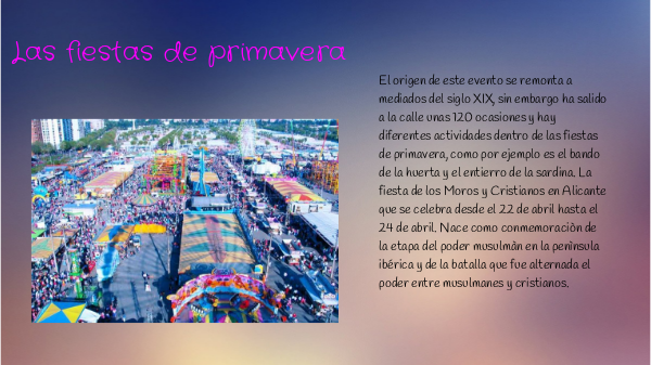 Las fiestas de primavera