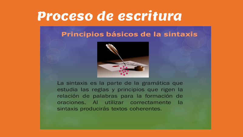 Proceso de escritura