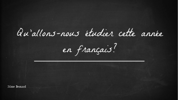 Présentation 5e | Genially