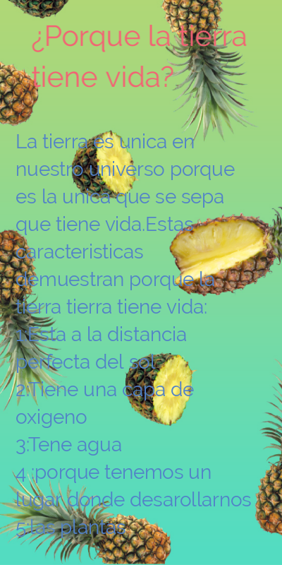 características de la tierra :Aaron | Genially