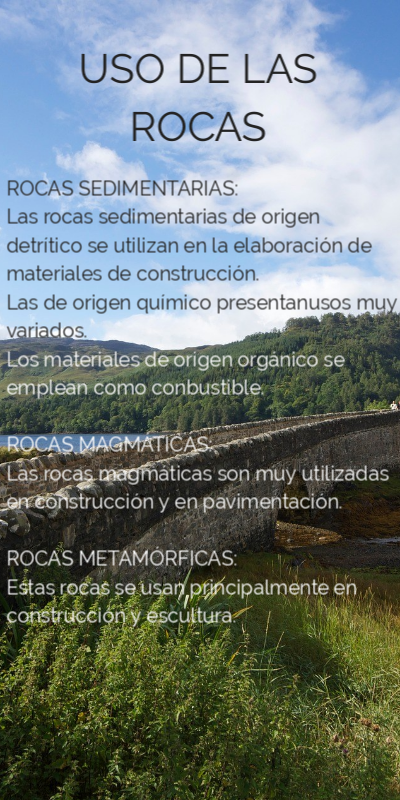 Uso de las rocas | Genially