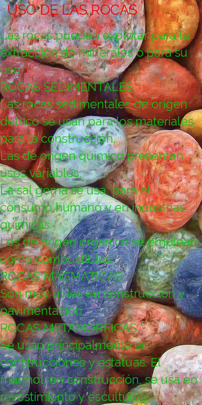 USO DE LAS ROCAS