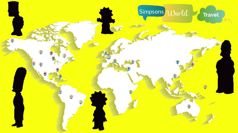 Voyages des Simpson dans le monde | Genially