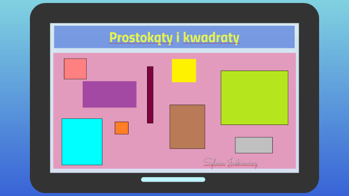 pole prostokata i kwadratu | Genially