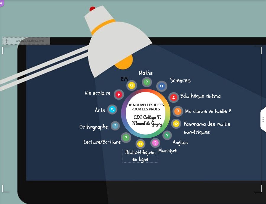 Le CDI pendant le confinement - Mme Bchini - mars avril 2020 collège T. Monod de Gagny | Genially