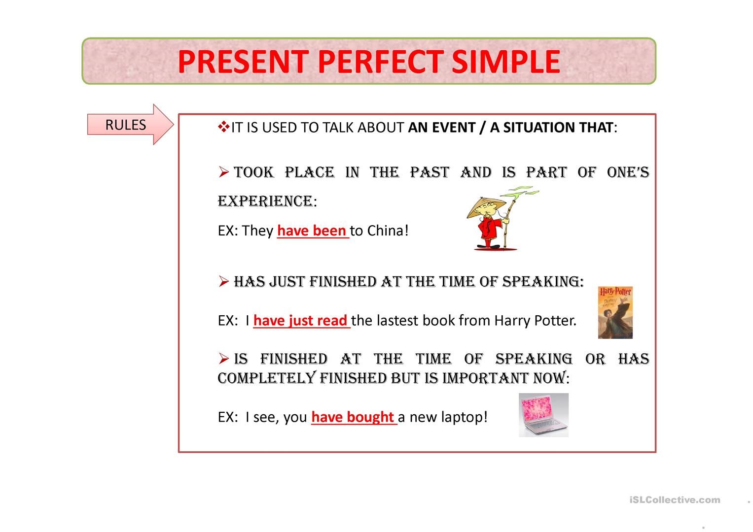 Present Perfect Simple | Genially