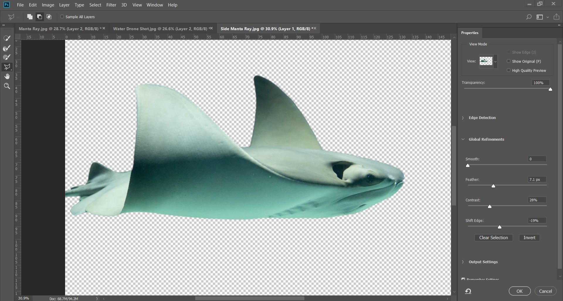 Manta Ray Step 1