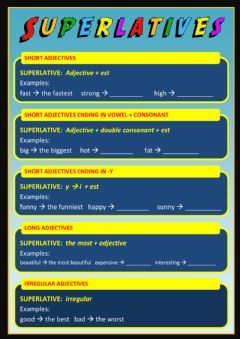 English 6- Comparatives and superlatives | Genially