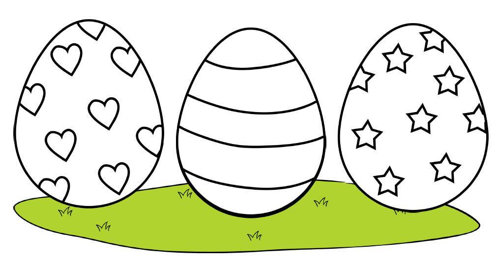 Je colorie en suivant les consignes les œufs de Pâques